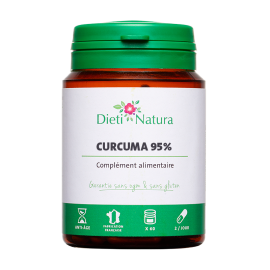 Curcuma 95% 60 Gélules - Articulation | Dieti Natura