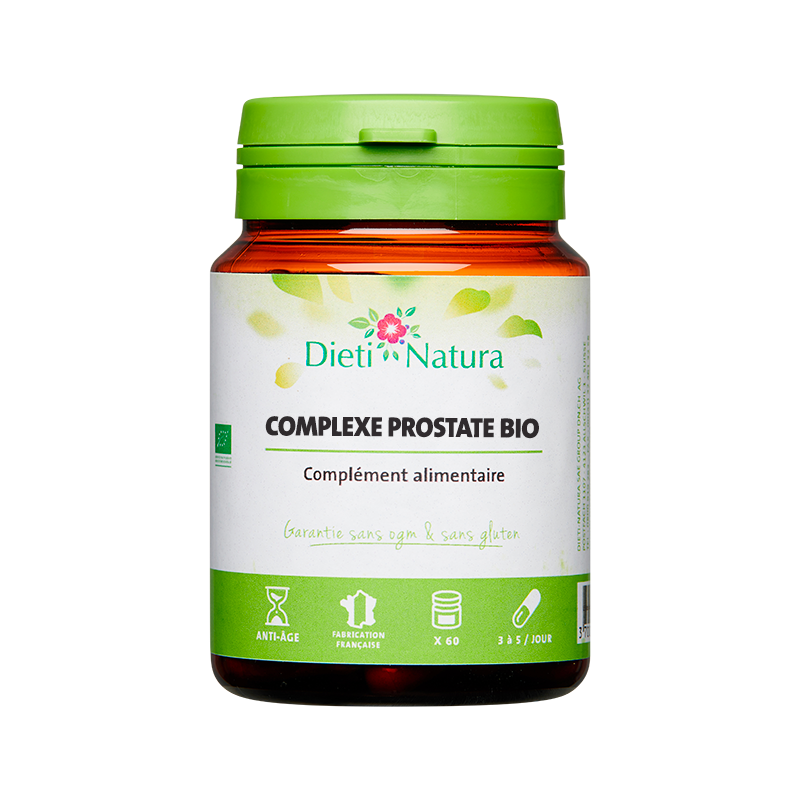 Complexe Prostate Bio 60 et 200 Gélules - Confort Urinaire | Dieti Natura