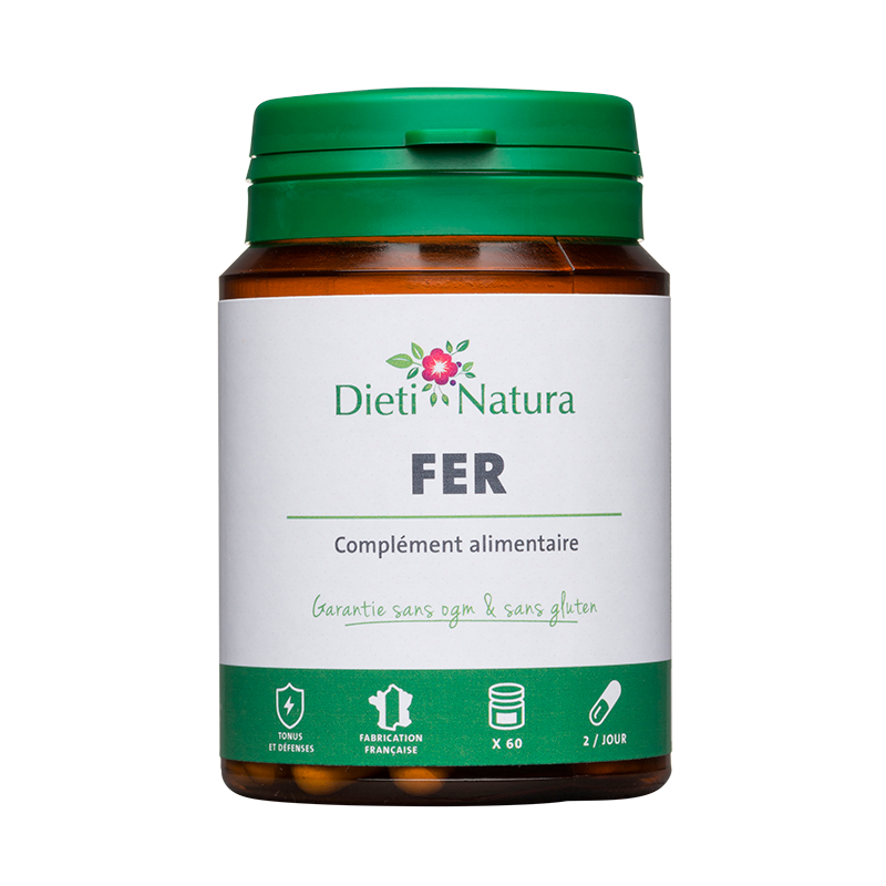 Fer 60 et 200 Gélules - Tonus | Dieti Natura