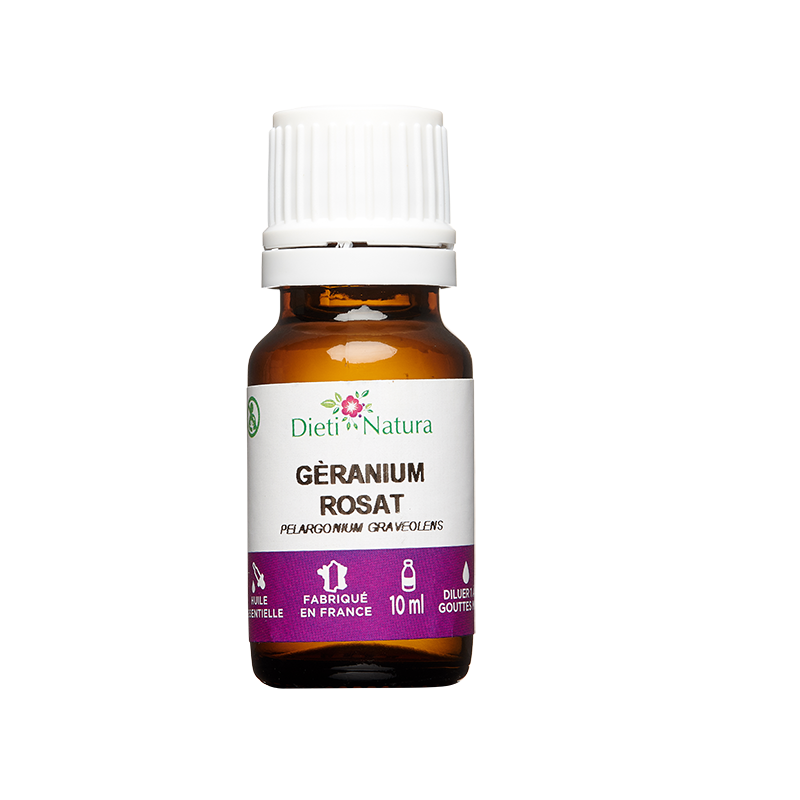 Huile Essentielle de Géranium Rosat 10ml Dieti Natura