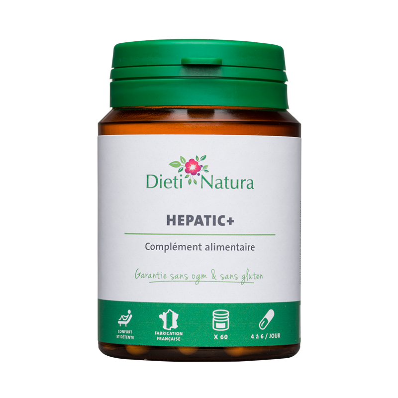 Hépatic + 60 et 200 Gélules - Foie | Dieti Natura