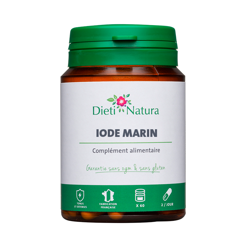 Iode marin 200 gélules - Vitamines et minéraux | Dieti Natura