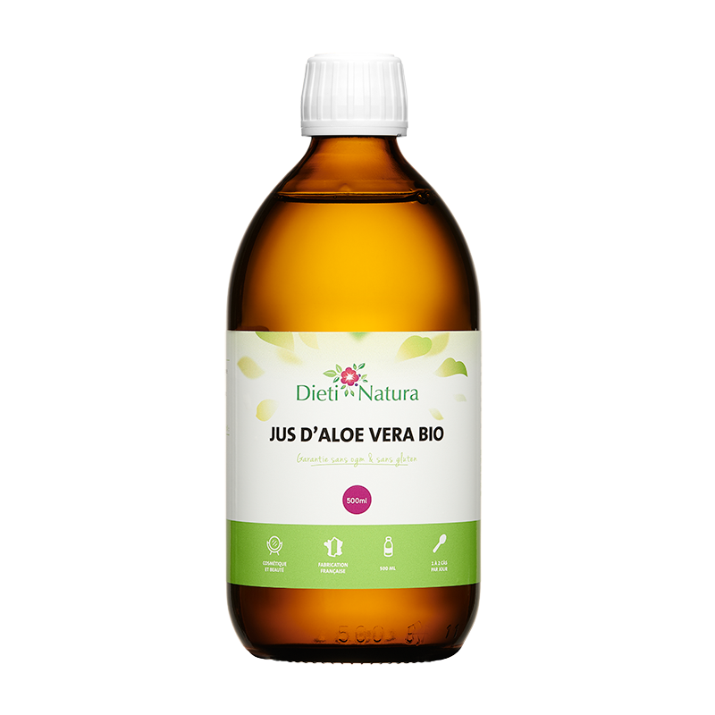 Jus d'Aloe Vera Bio 500ml - Hydratation | Dieti Natura